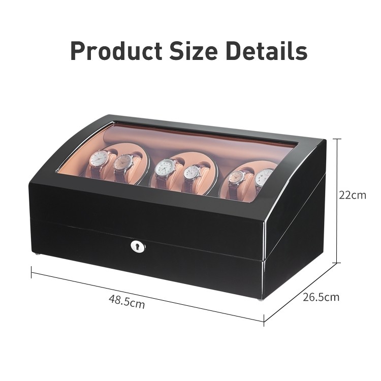 Six Automatic Boxy Winder with Quiet Mabuchi Motors | JQUEEN